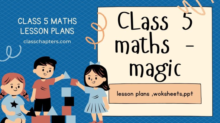 Class 5 Maths Lesson Plans in word and PDF