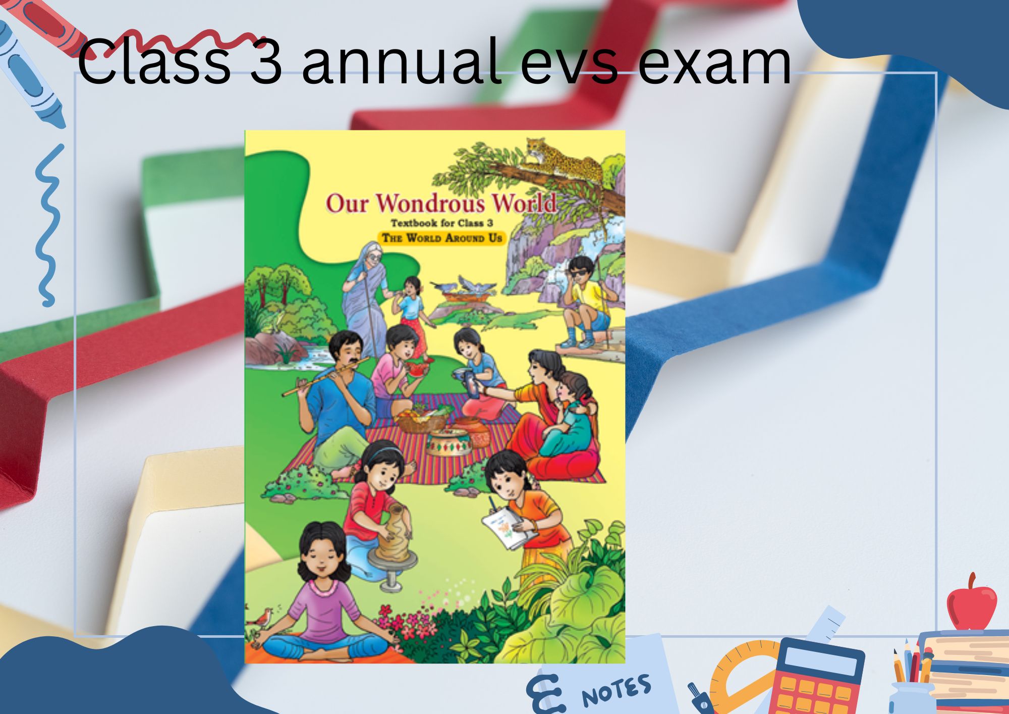 class 3 evs annual exam question paper and solution in pdf