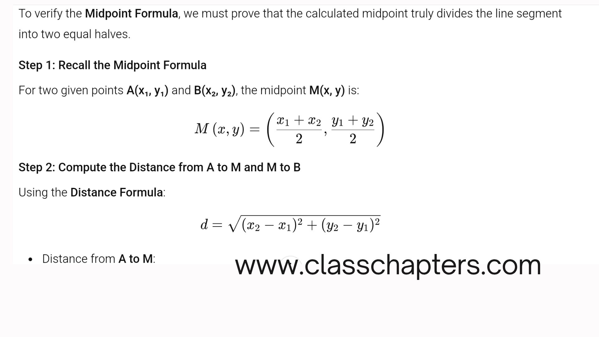 Midpoint Formula: A Grade 10 Math Adventure - class chapters