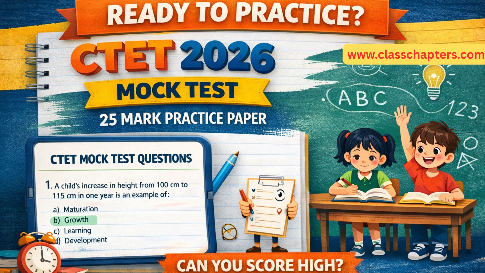 CTET 2026 Practice Mock Test -1 25 Marks Self-Assessment Paper - class ...